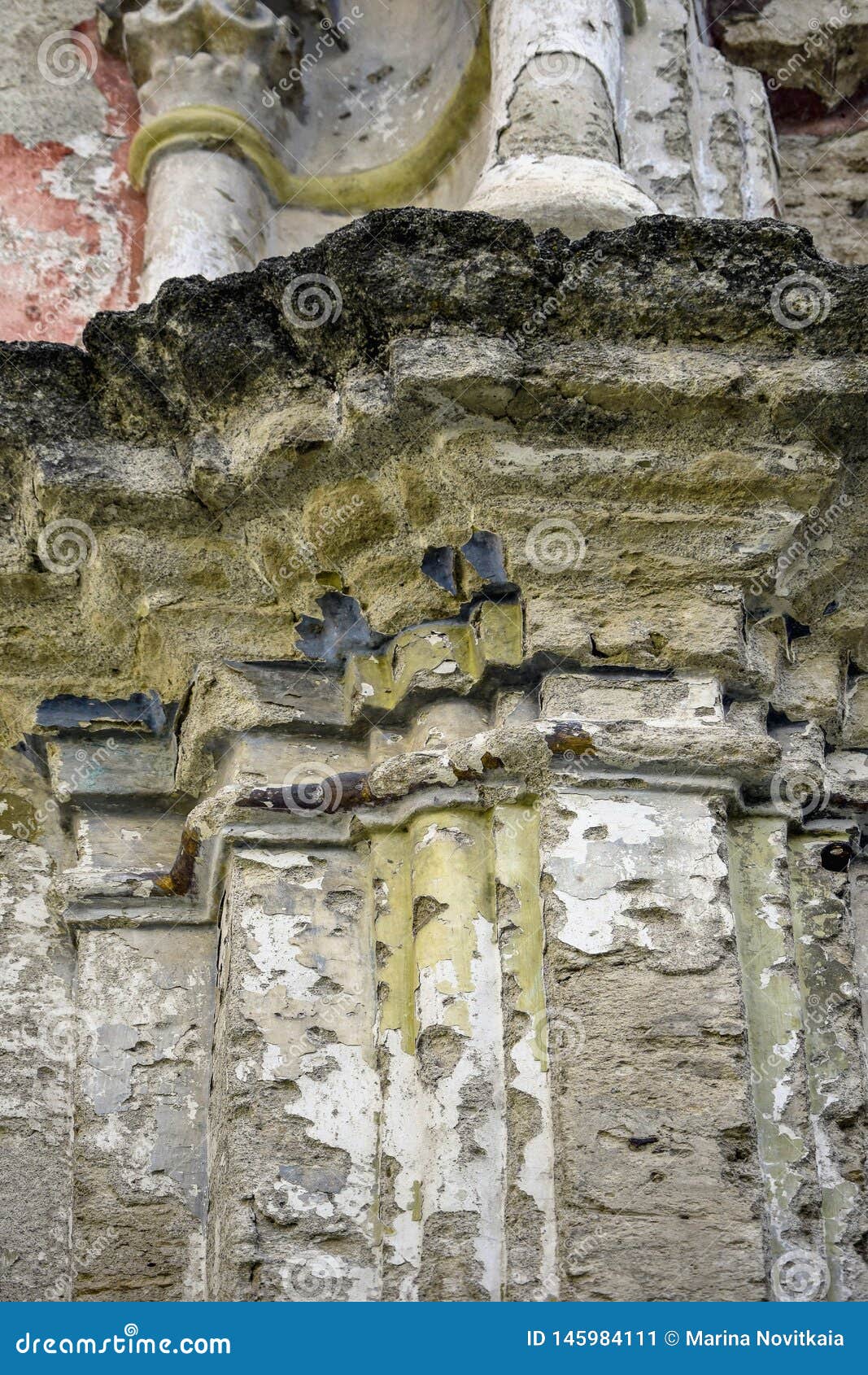 The Ruins of an Ancient Synagogue Stock Image - Image of fragments ...