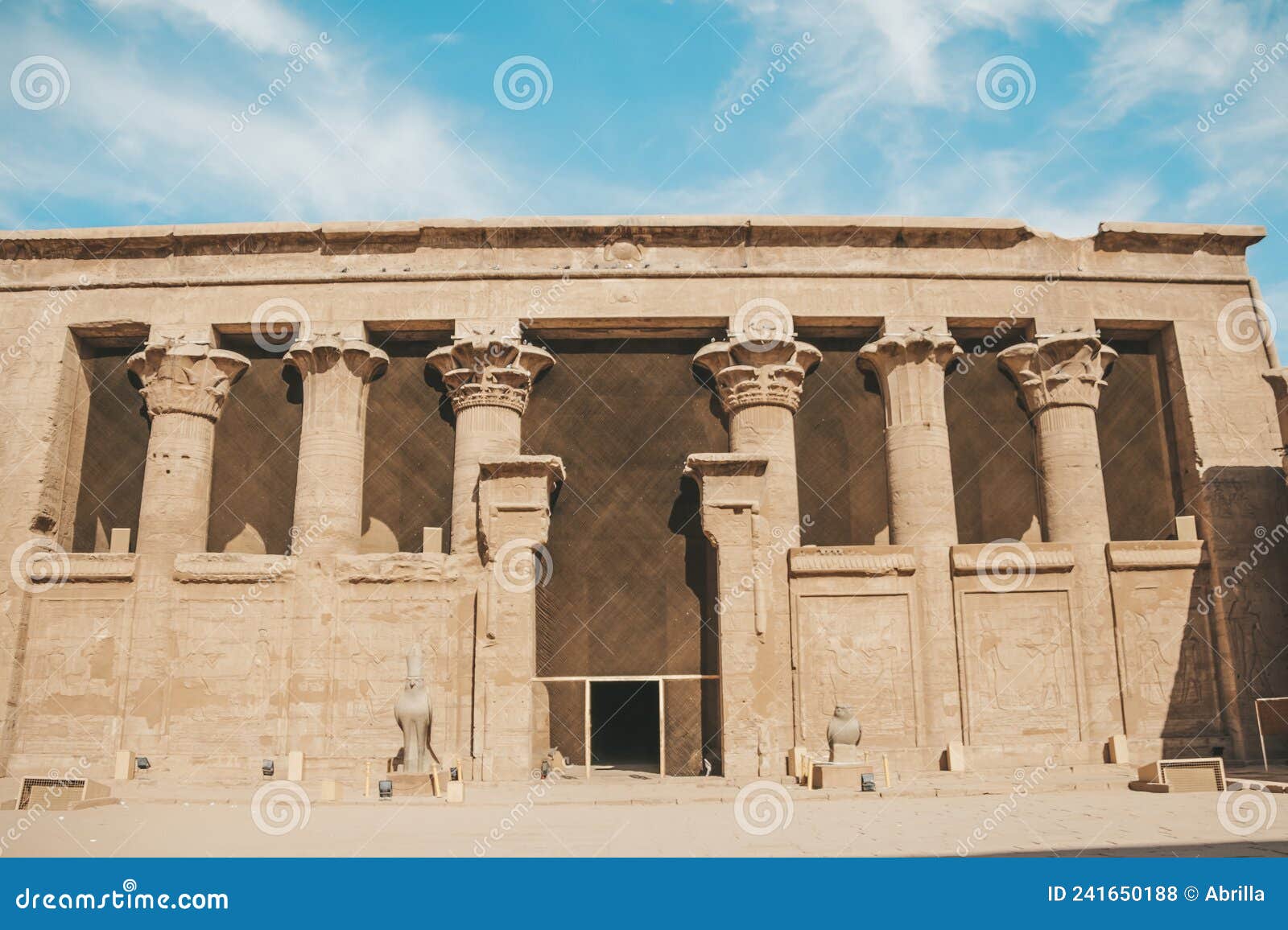 The Ruins of the Ancient Temple of Horus in Edfu, Egypt Editorial Stock ...