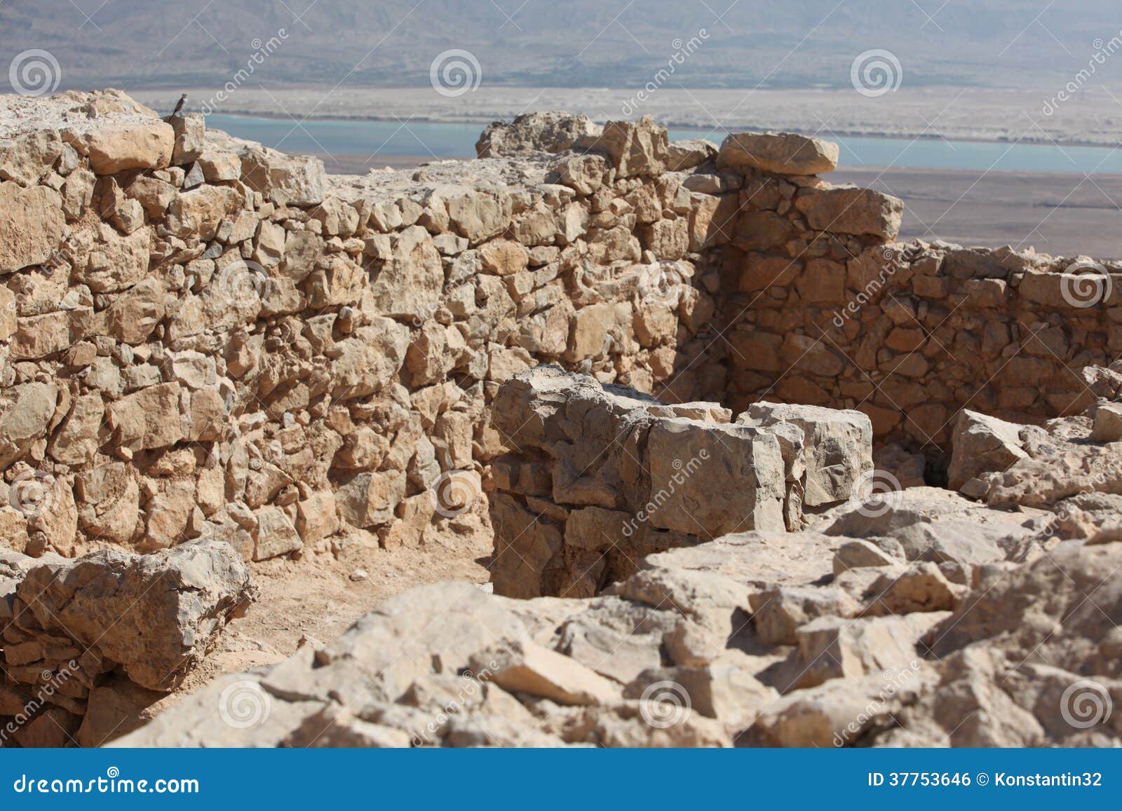 Ruins of Ancient Temple. Masada, Israel Stock Photo - Image of ancient ...