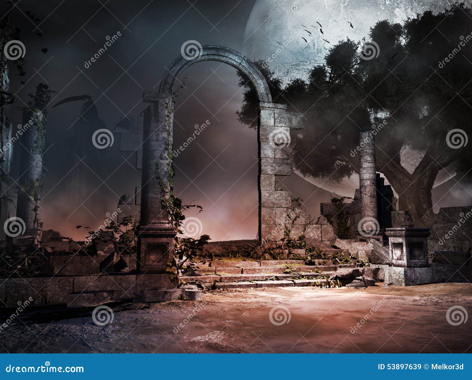 An Ancient Tomb Royalty-Free Stock Photography | CartoonDealer.com ...