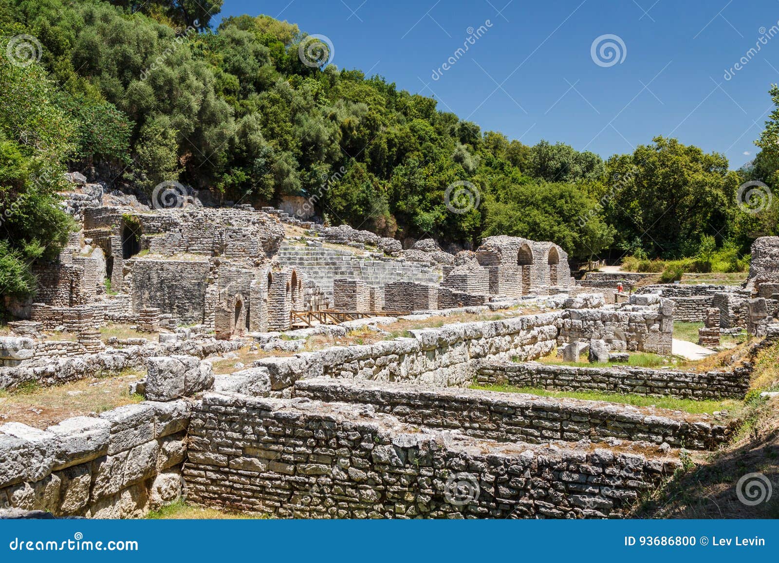Ruins of the Ancient Town Butrint & X28;Buthrotum& X29; Stock Photo ...