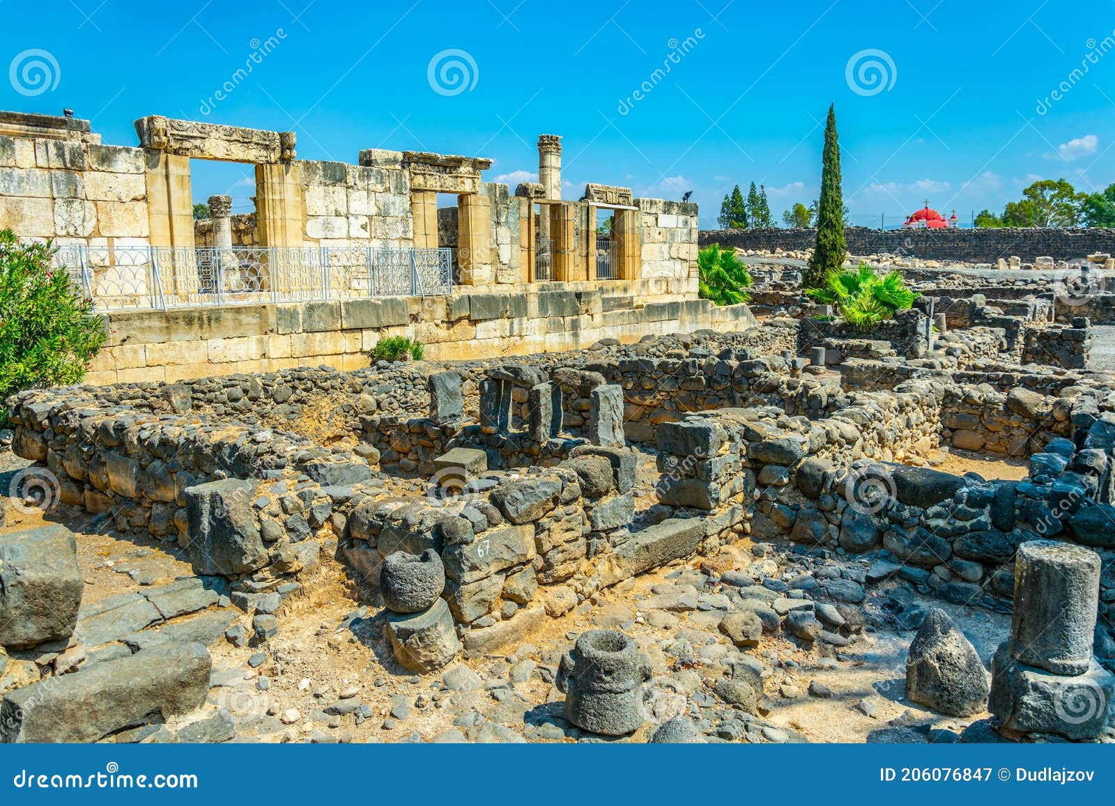 Ruins of an Ancient Town Capernaum in Israel Editorial Photography ...