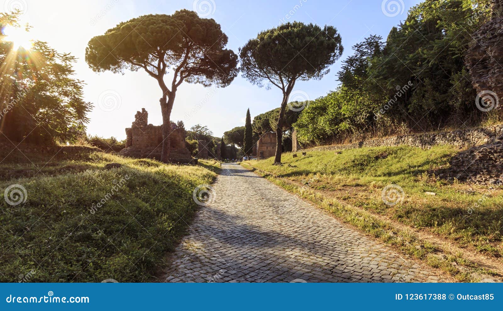 Appian Way, Rome Royalty-Free Stock Photography | CartoonDealer.com ...