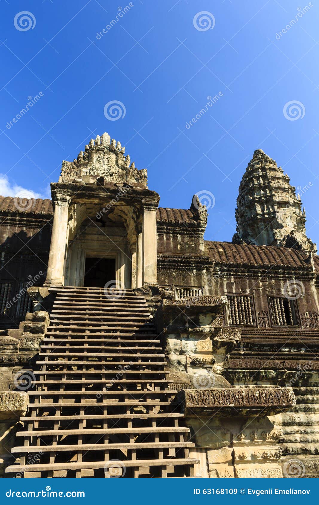 Ruins of Angkor Wat stock image. Image of ancient, religion - 63168109
