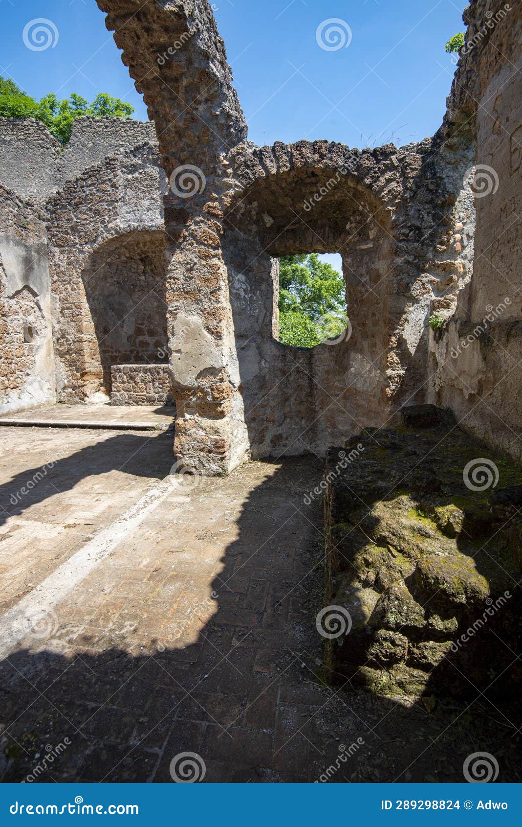 Ruins of Antica Monterano stock photo. Image of ancient - 289298824