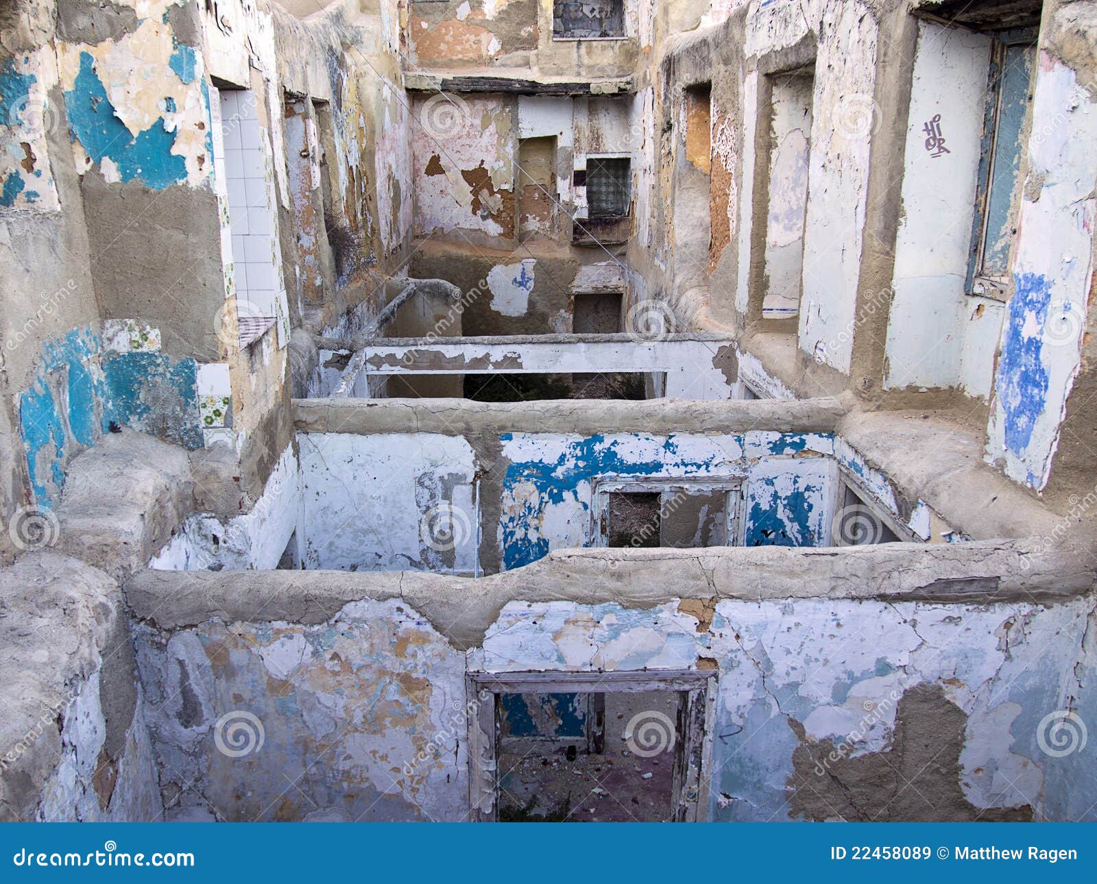 Ruins of Apartment Building Stock Image - Image of ruins, structure ...