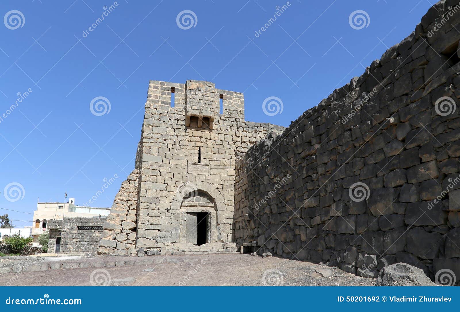 Ruins of Azraq Castle, Central-eastern Jordan, 100 Km East of Amman ...