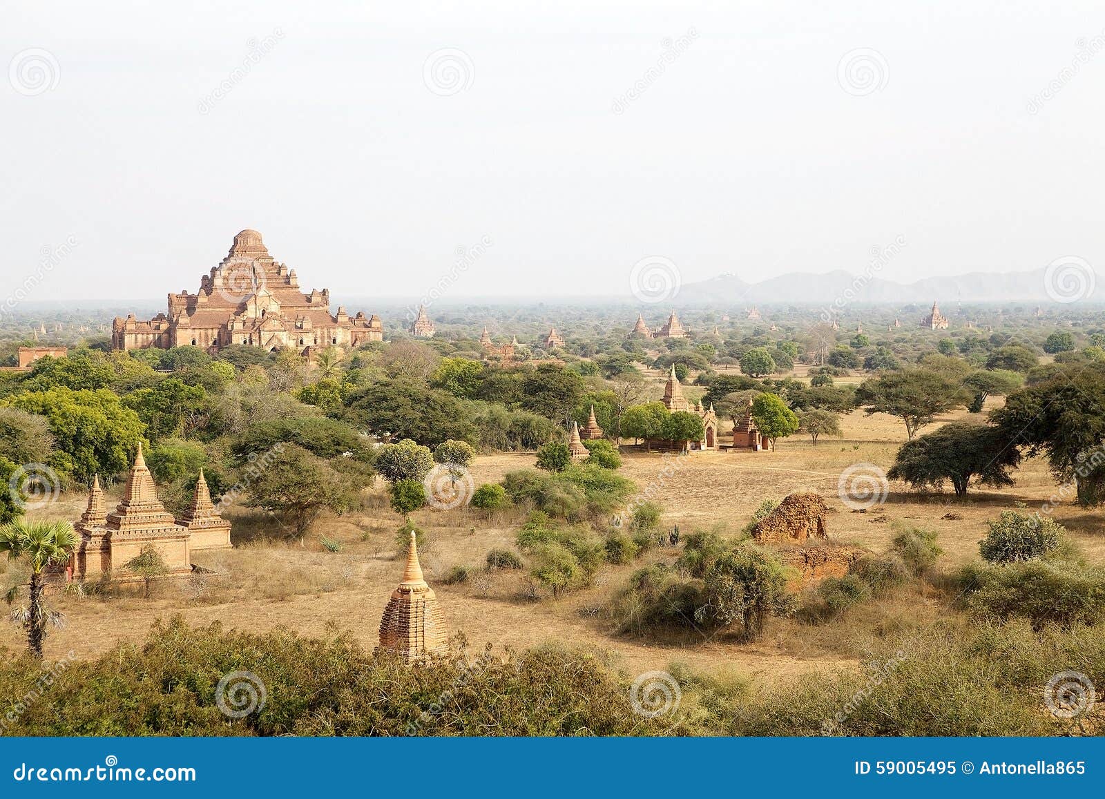 Ruins of Bagan, Myanmar stock image. Image of ancient - 59005495