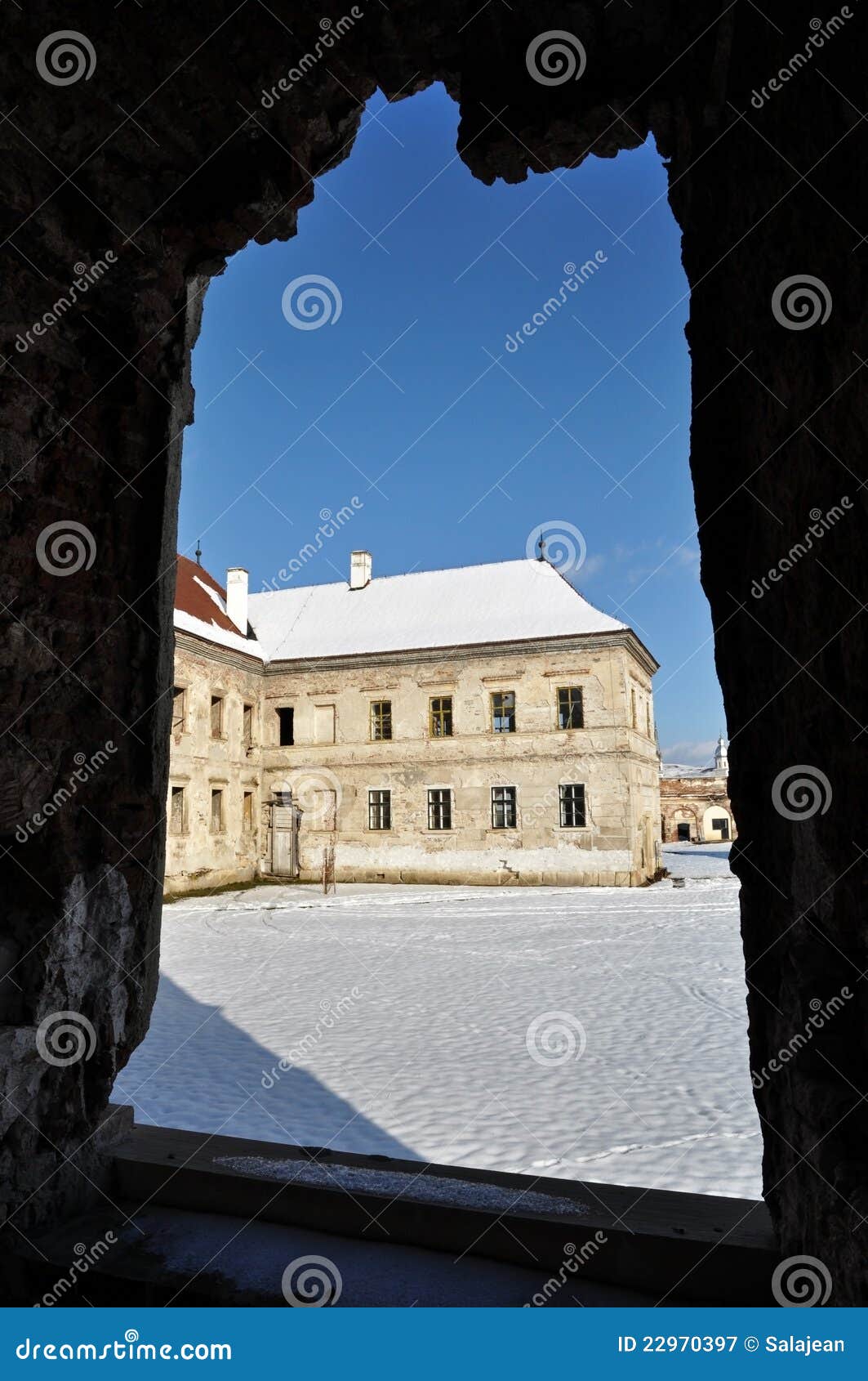 The Ruins of Banffy Castle in Bontida, Romania Stock Image - Image of ...