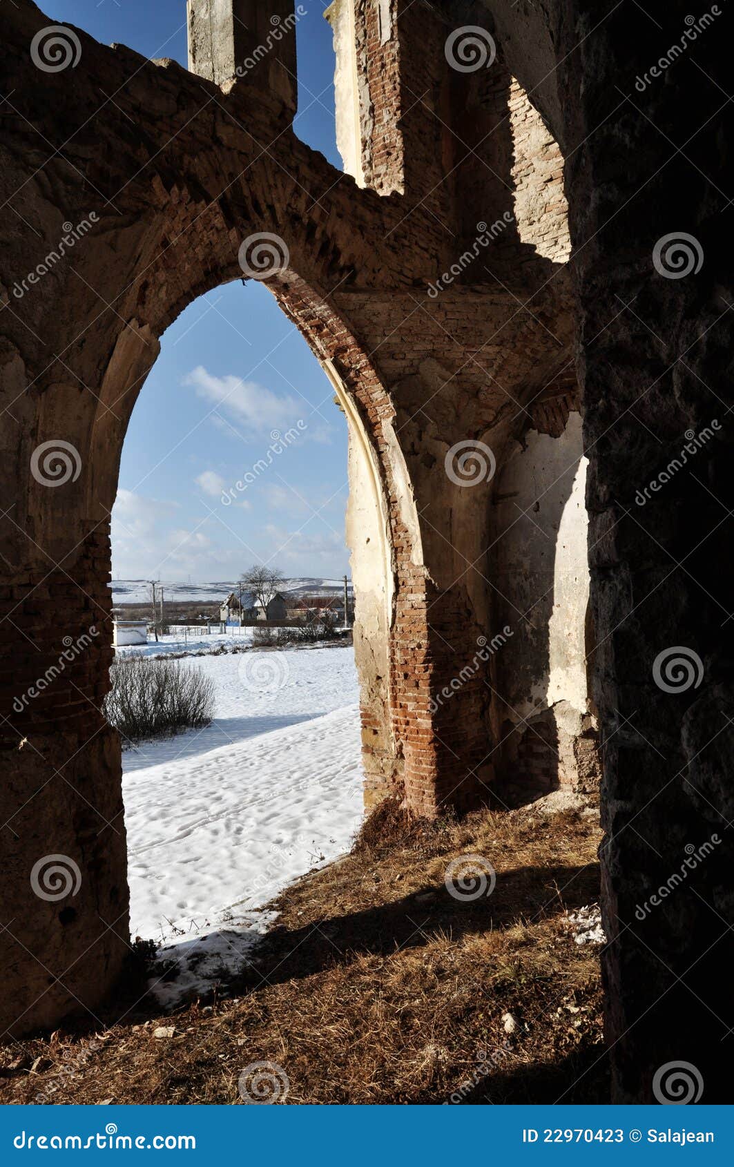 The Ruins of Banffy Castle in Bontida, Romania Stock Image - Image of ...