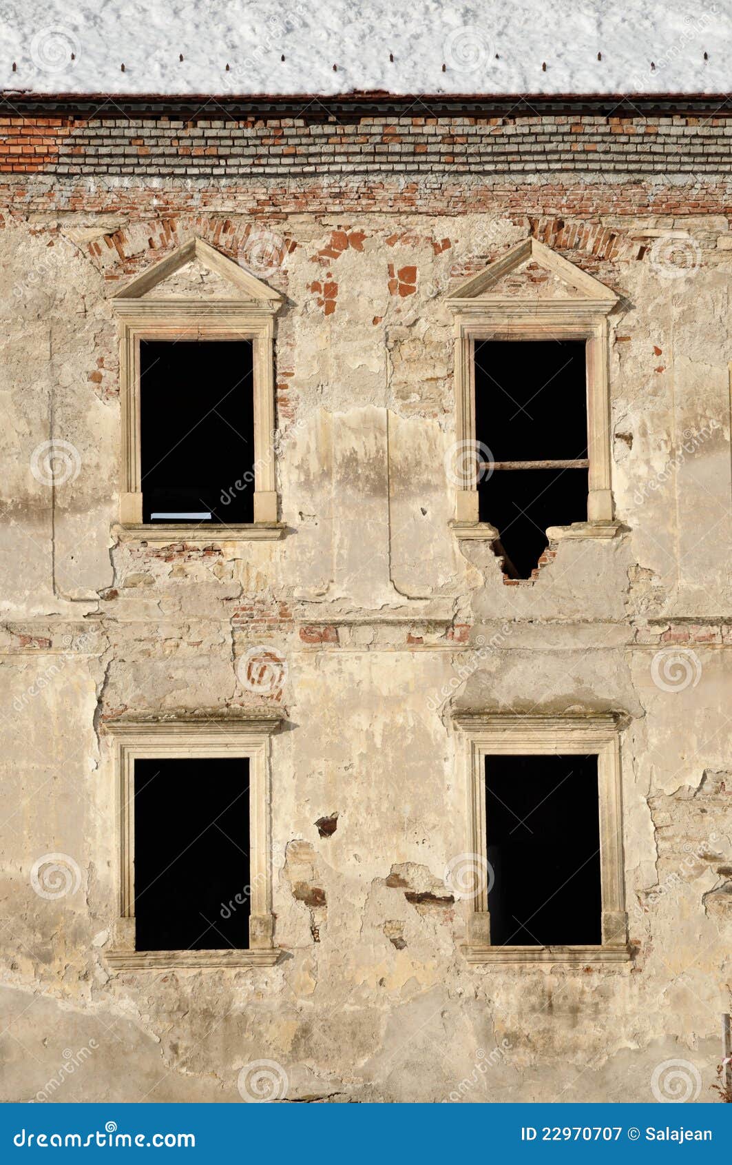 The Ruins of Banffy Castle in Bontida, Romania Stock Image - Image of ...