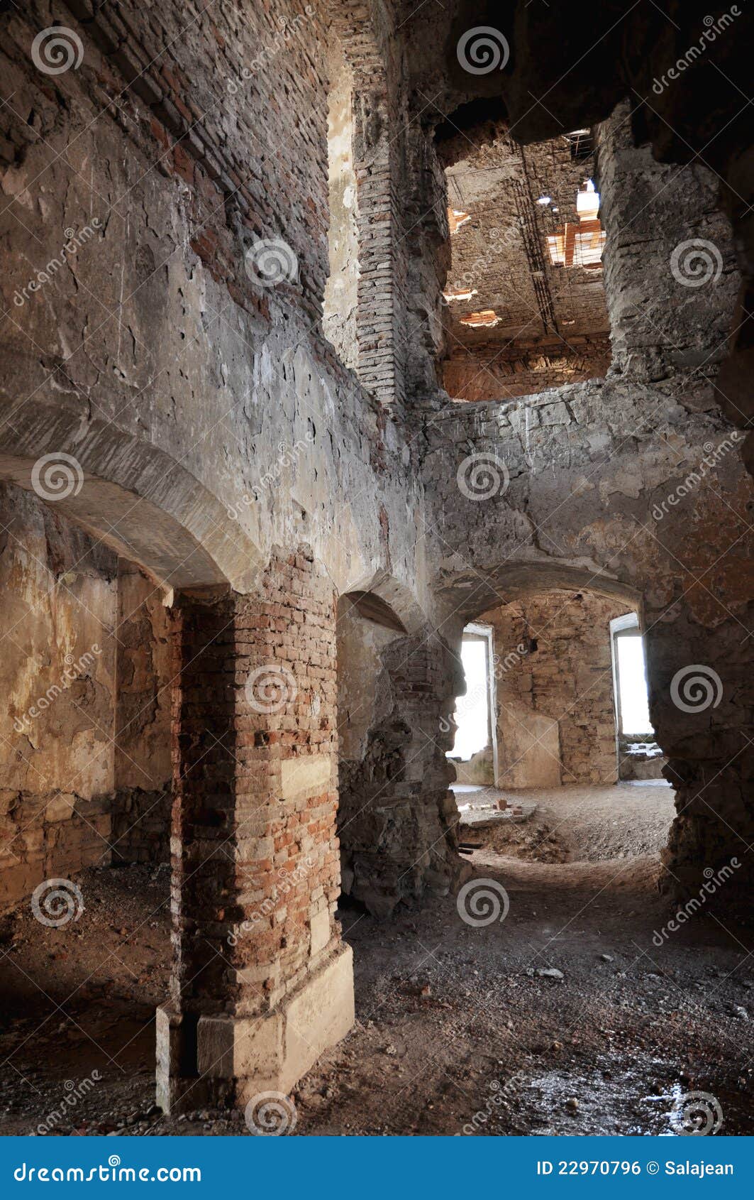 The Ruins of Banffy Castle in Bontida, Romania Stock Photo - Image of ...