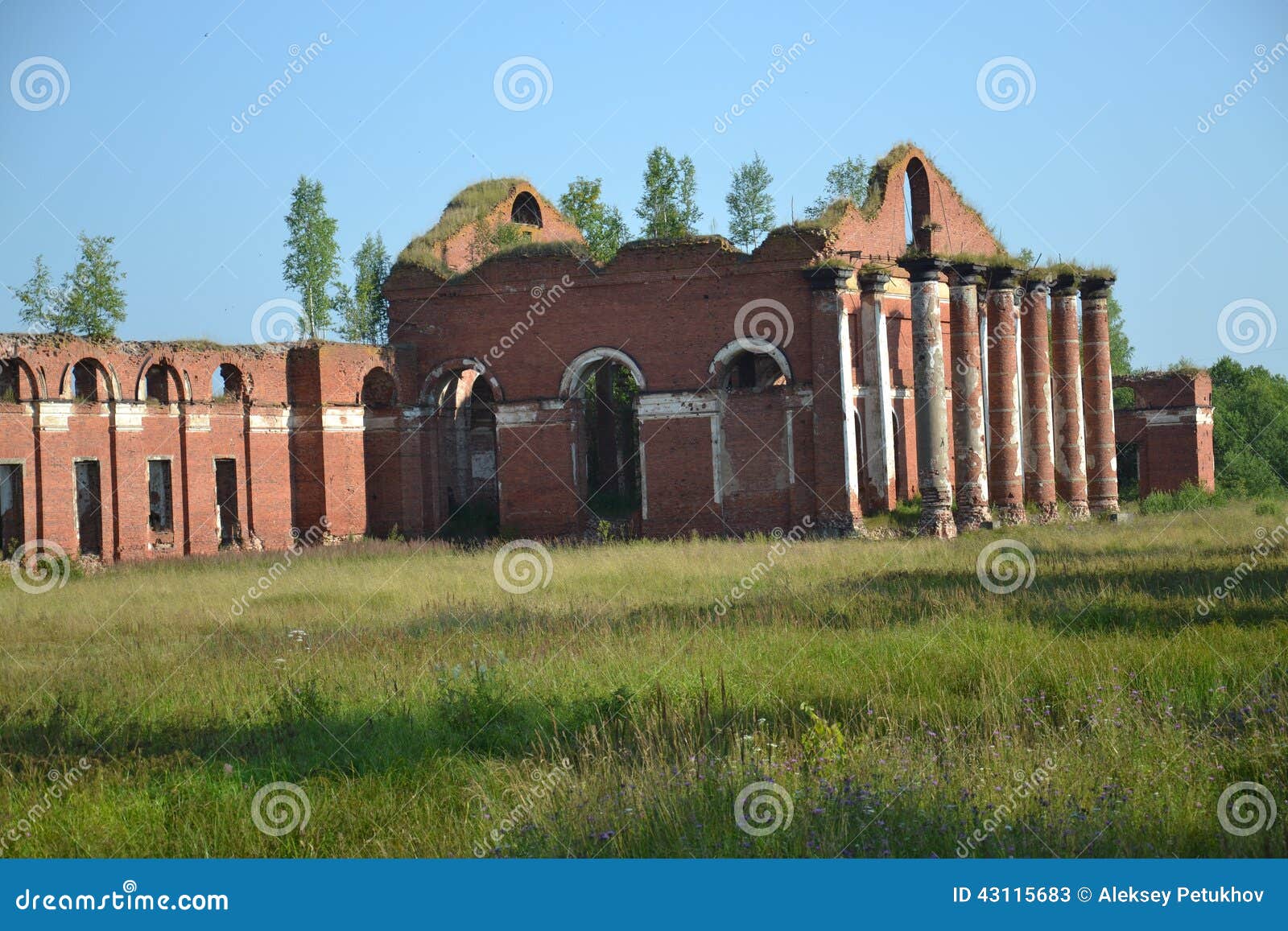 Ruins, Barracks, Antiquity, History, Town, Russia Stock Image - Image ...