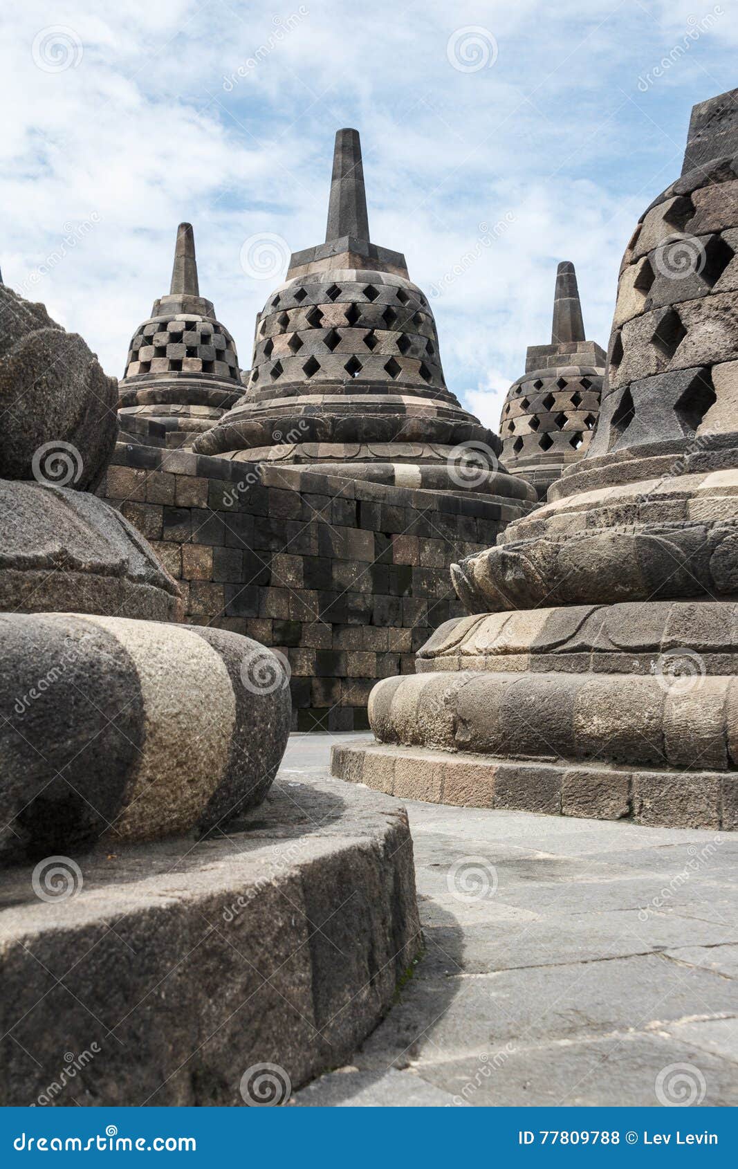 Ruins of the Borobudur Temple Complex Stock Photo - Image of religious ...