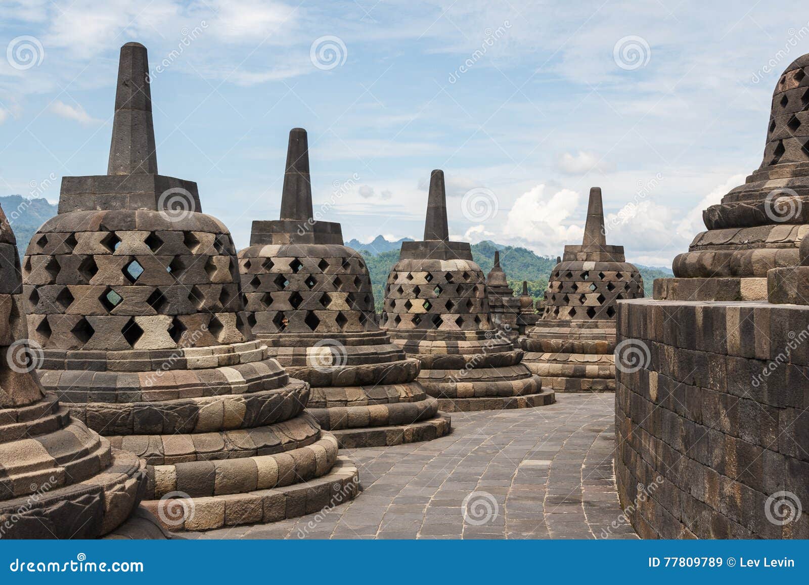 Ruins of the Borobudur Temple Complex Stock Image - Image of java ...