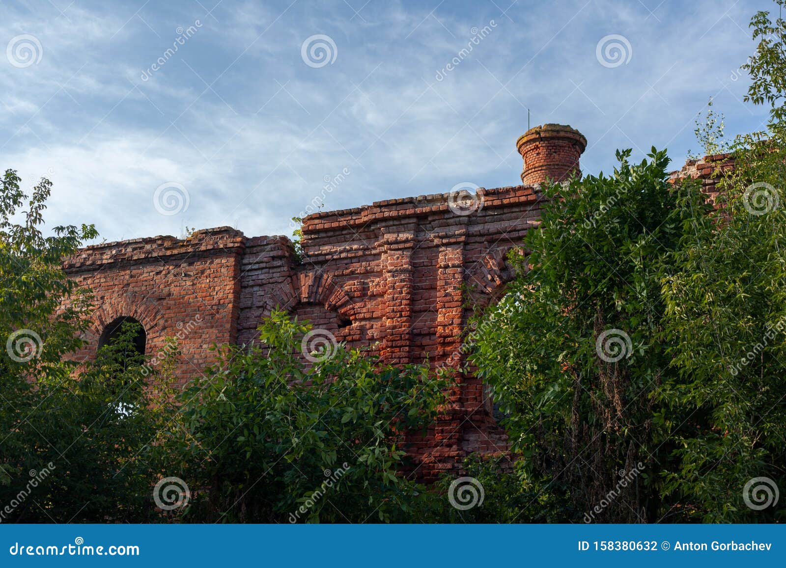 Ruins of brick building stock photo. Image of ruins - 158380632