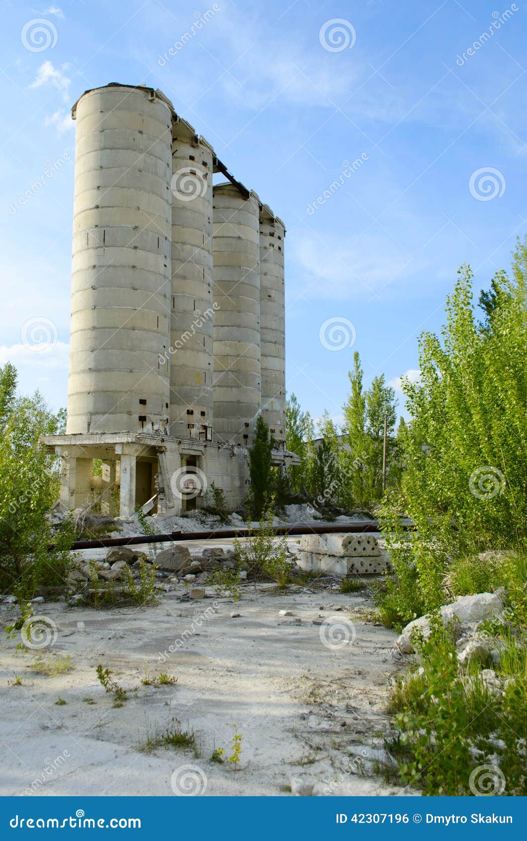 Ruins of a brick factory stock photo. Image of destruction - 42307196