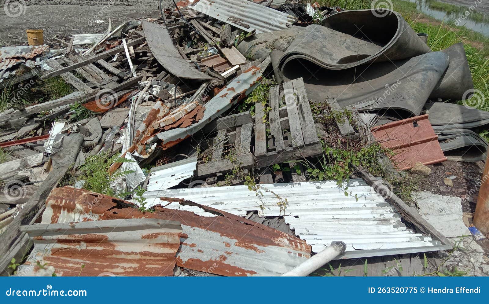 The Ruins of a Building Taken from an Upper Angle during the Day Stock ...