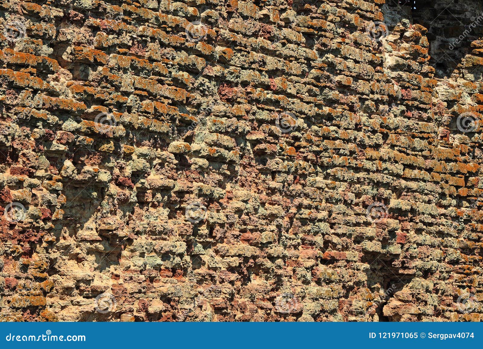 Old collapsing brick wall stock image. Image of background - 121971065