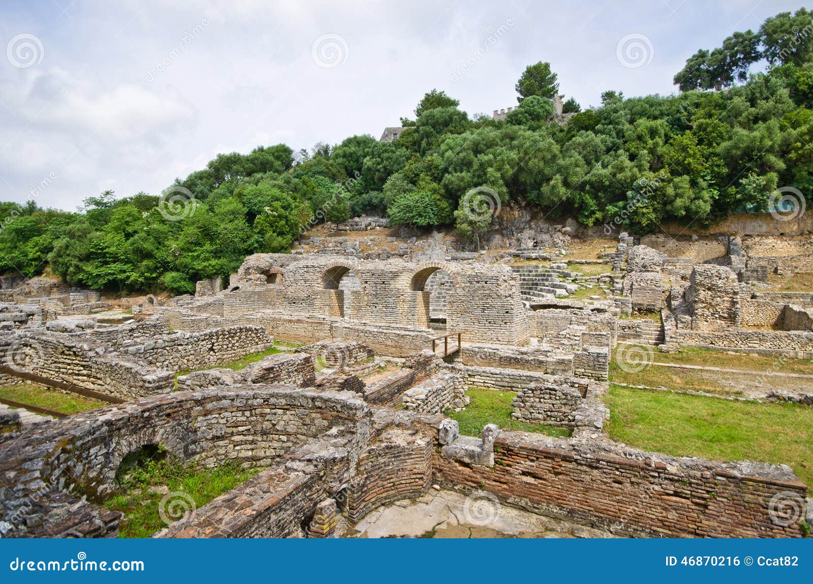 Ruins of Butrint, Albania stock photo. Image of sanctuary - 46870216