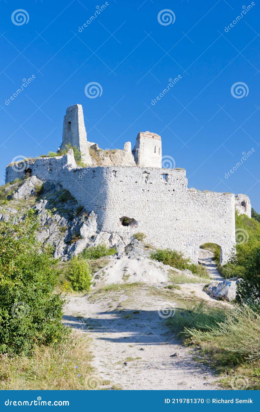 Ruins of Cachtice Castle, Slovakia Stock Photo - Image of locations ...