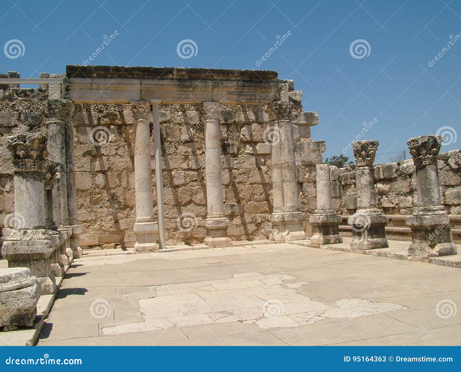 Ruins Caesarea Maritima stock image. Image of architecture - 95164363
