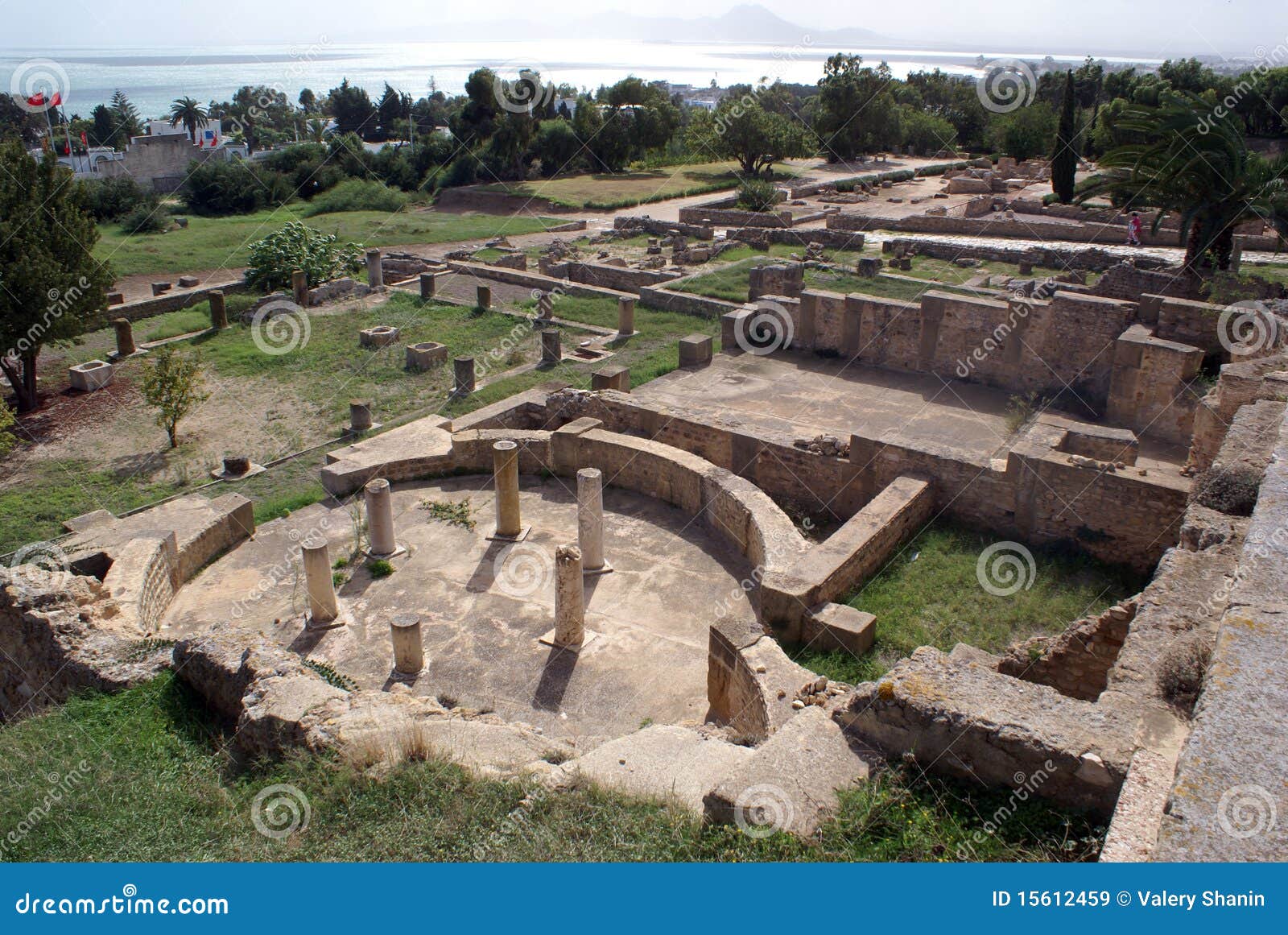 Ruins in Carthage stock image. Image of building, punic - 15612459