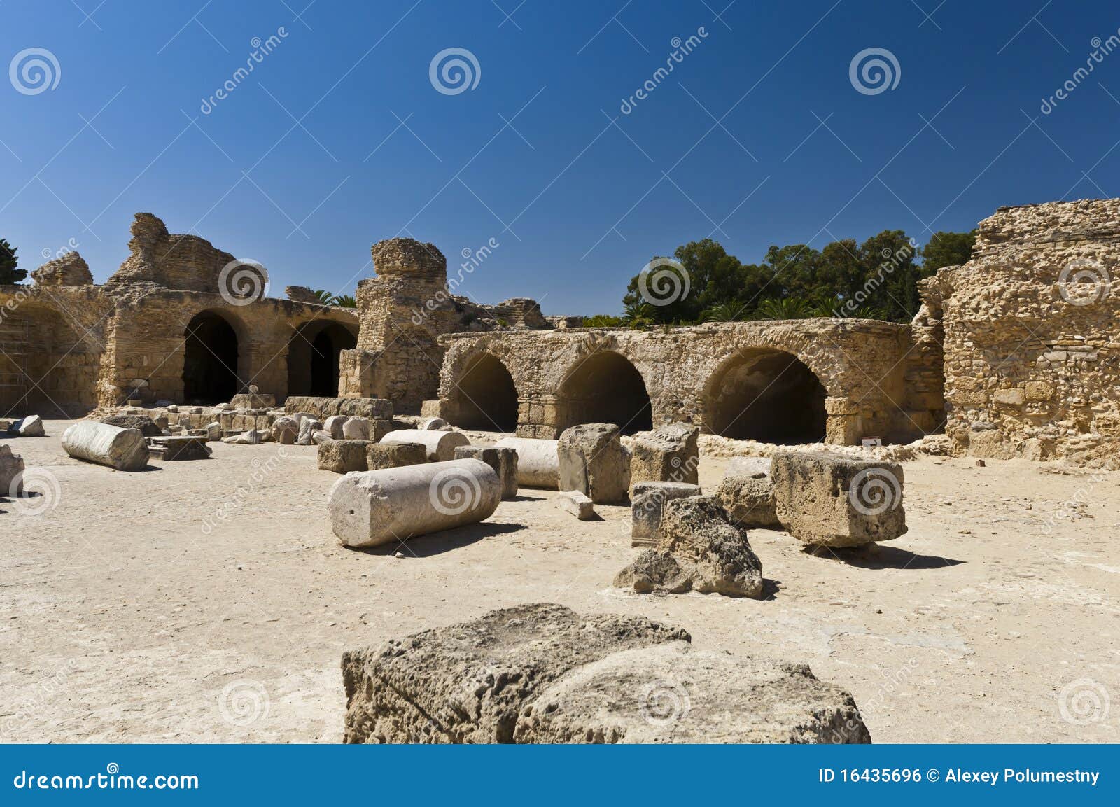 Ruins of Carthage stock photo. Image of antique, carthage - 16435696