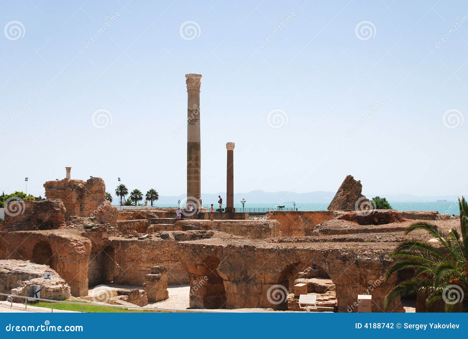 Ruins of the Carthage stock photo. Image of africa, culture - 4188742
