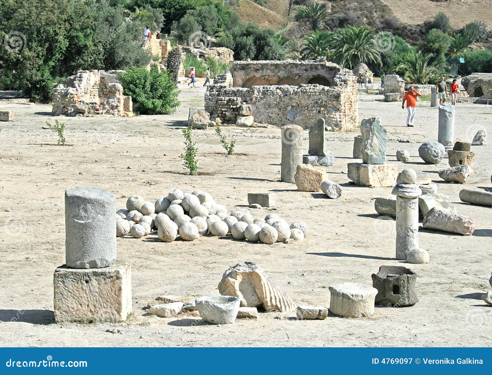 Ruins in Carthage stock image. Image of ancient, building - 4769097