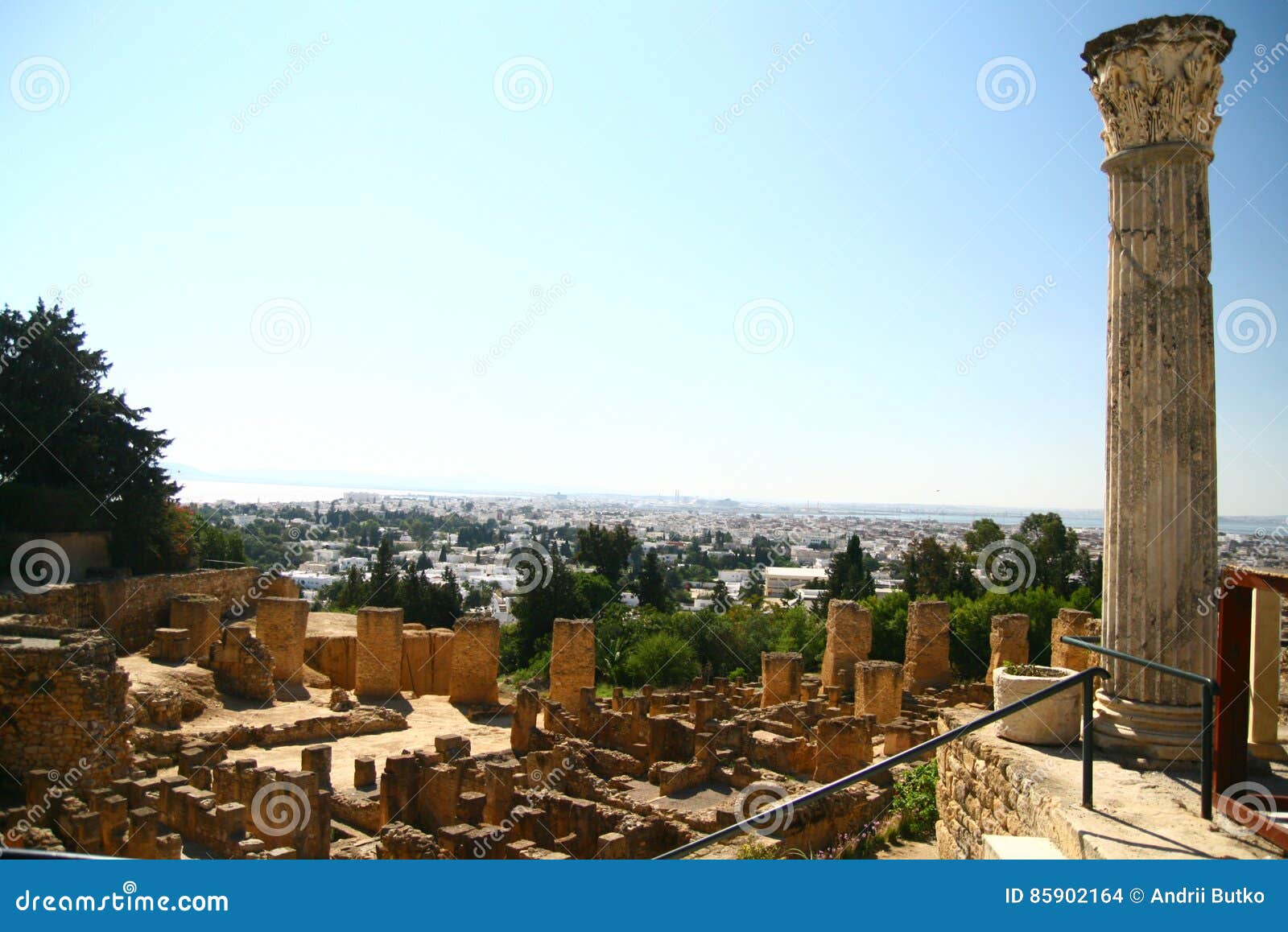Ruins of Carthage stock photo. Image of museum, building - 85902164