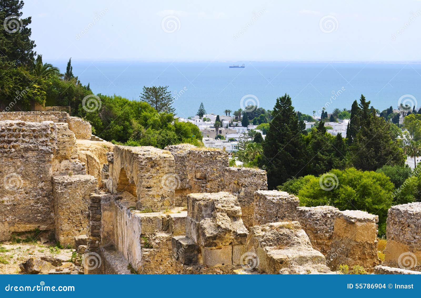 The Ruins of Carthage, Tunisia Stock Photo - Image of monuments ...