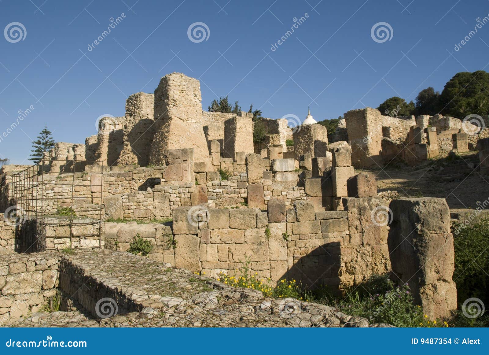 The Ruins of Carthago, Tunisia Stock Photo - Image of architecture ...