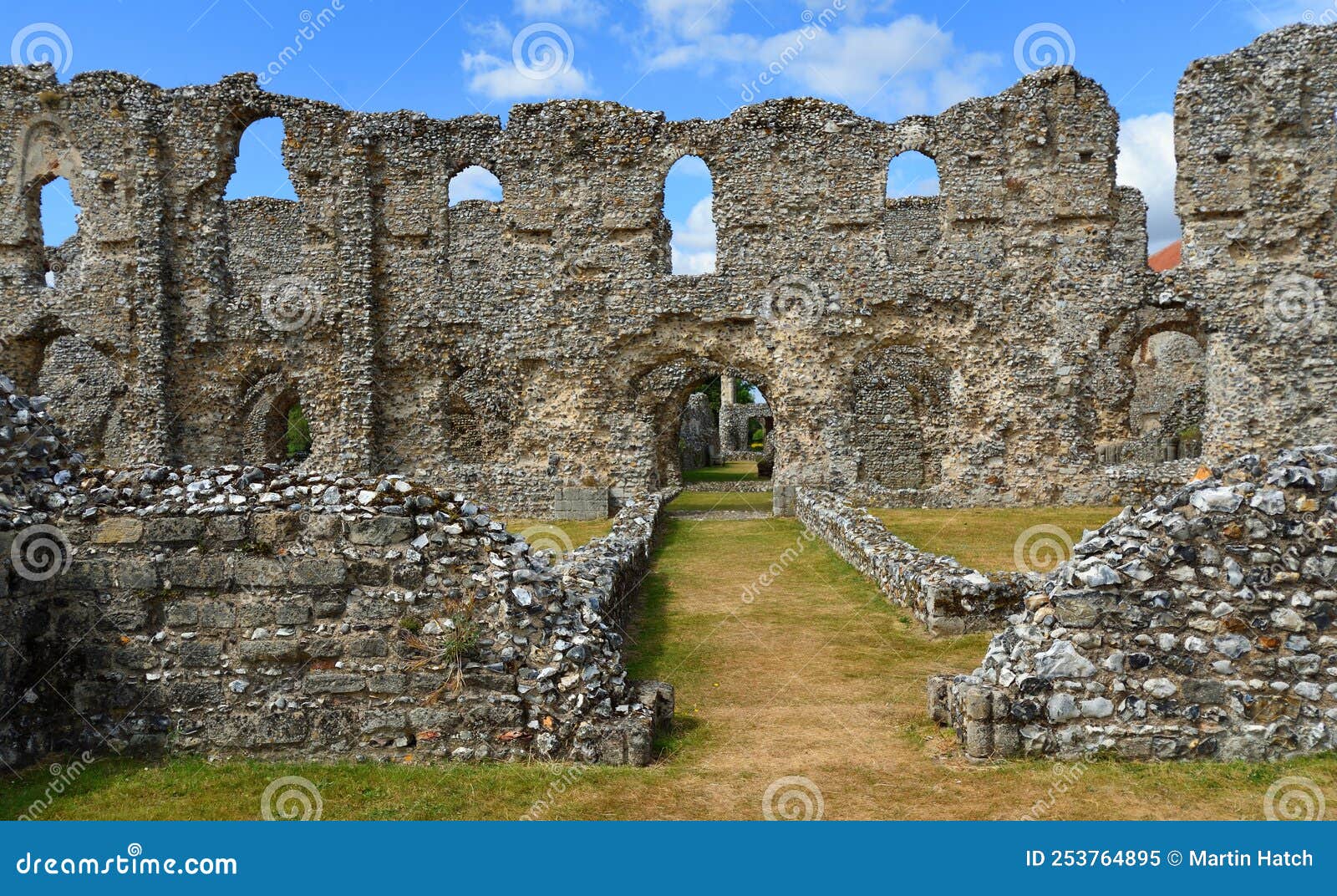 Ruins of Castle Acre Priory Norfolk. Stock Image - Image of ...