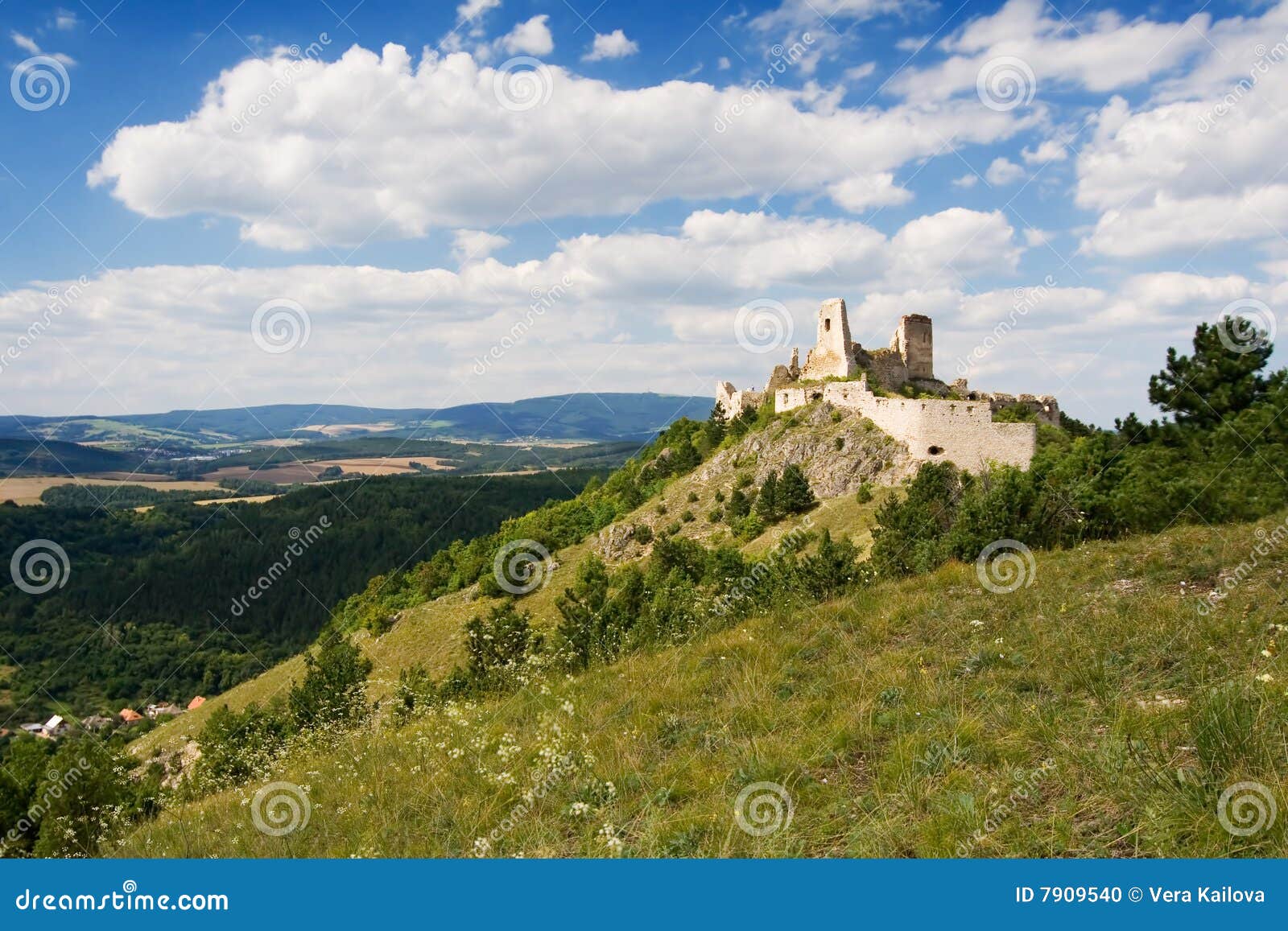The Ruins of Castle Cachtice Stock Photo - Image of fortification ...