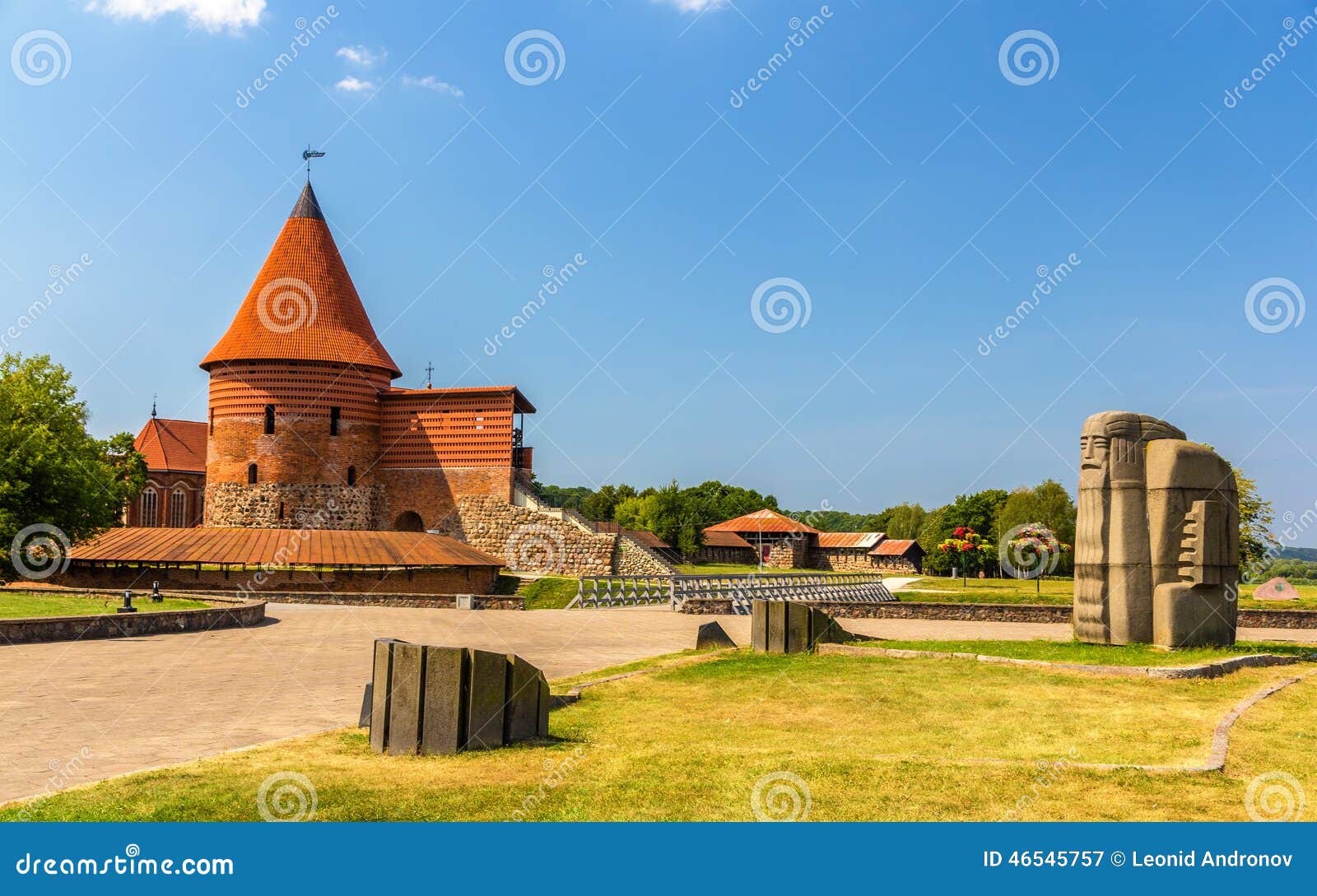 Ruins of the Castle in Kaunas Stock Image - Image of architectural ...