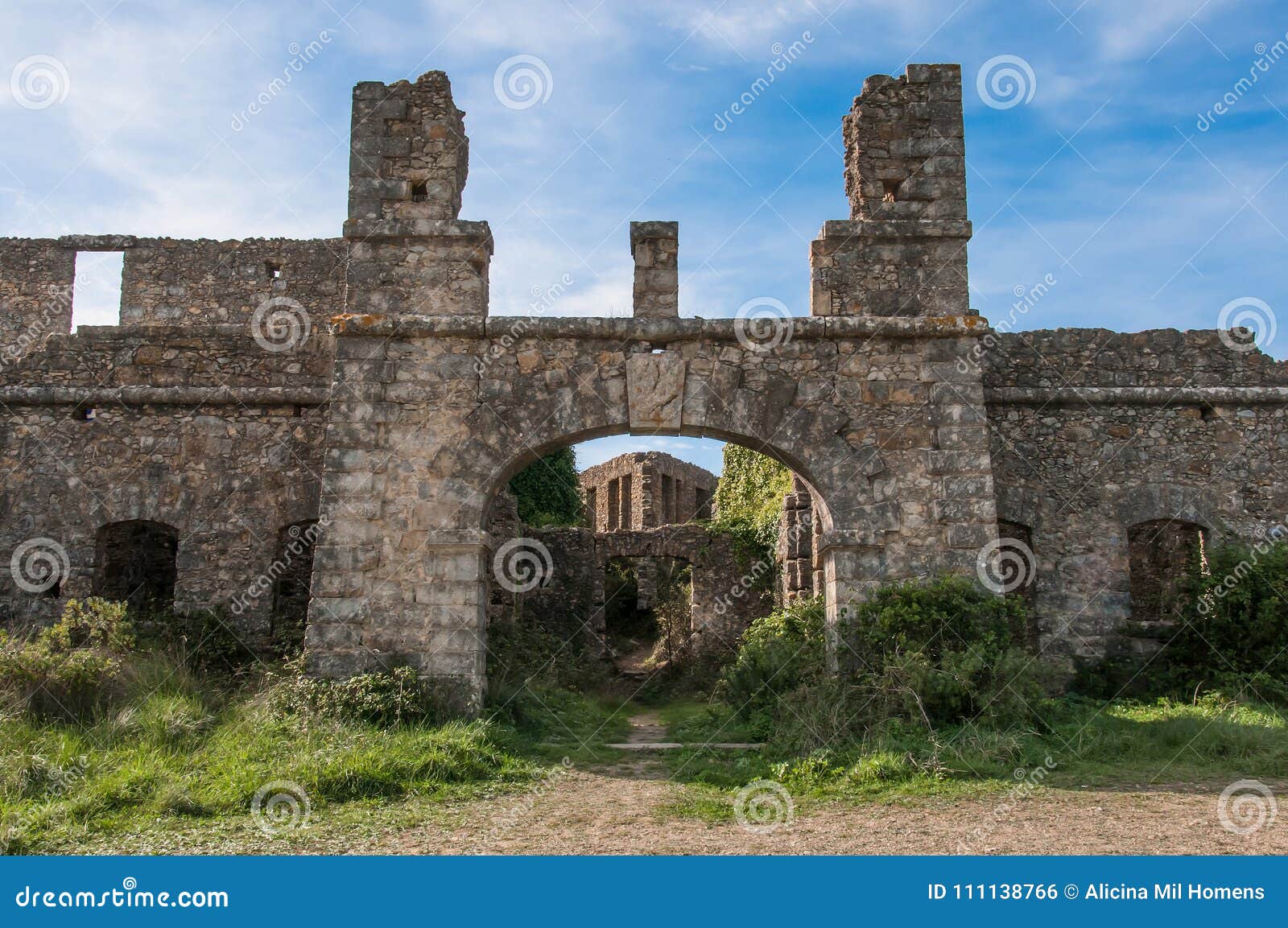 Ruins of a castle editorial photo. Image of culture - 111138766