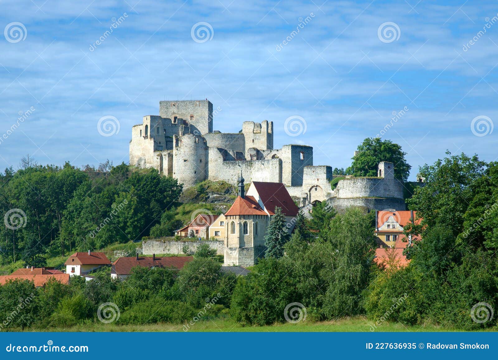 Ruins of Rabi Castle, Czech Republic Stock Image - Image of forest ...