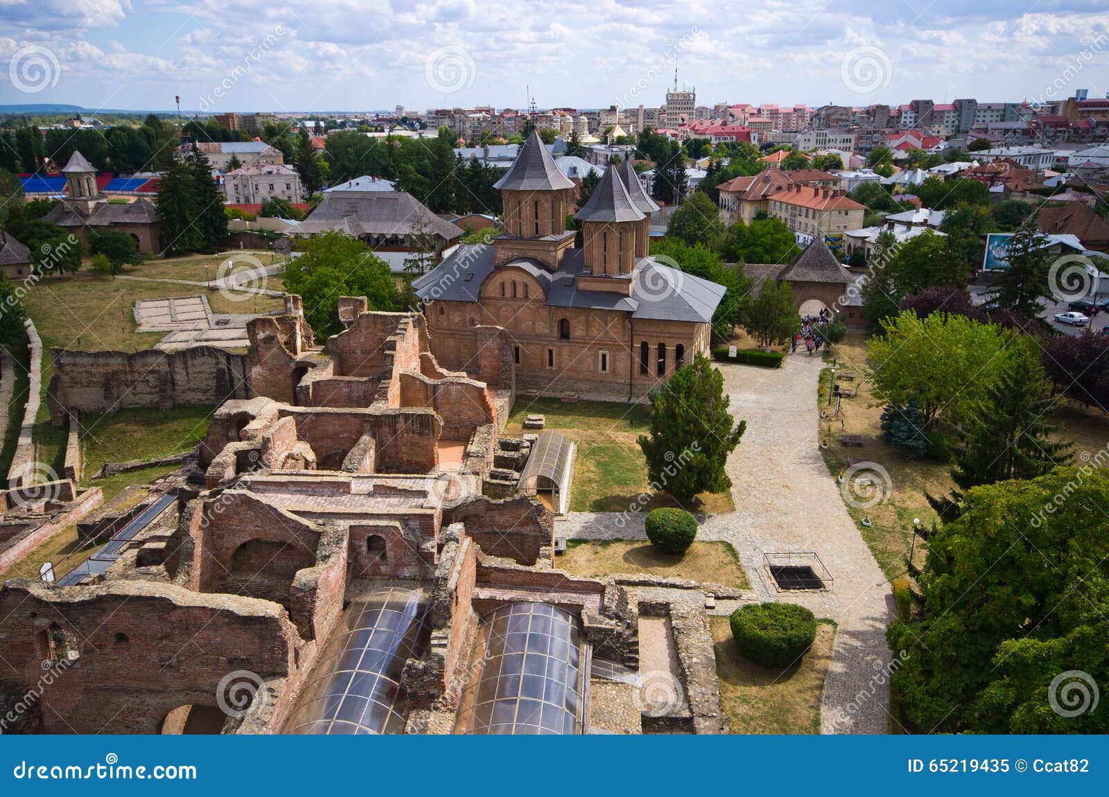 Ruins of Castle in Targoviste, Romania Stock Image - Image of ...