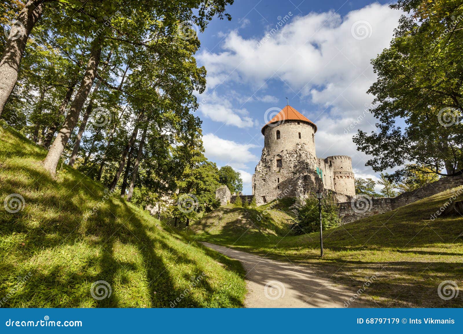 Ruins of Cesis Castle, Latvia Stock Image - Image of ancient, palace ...