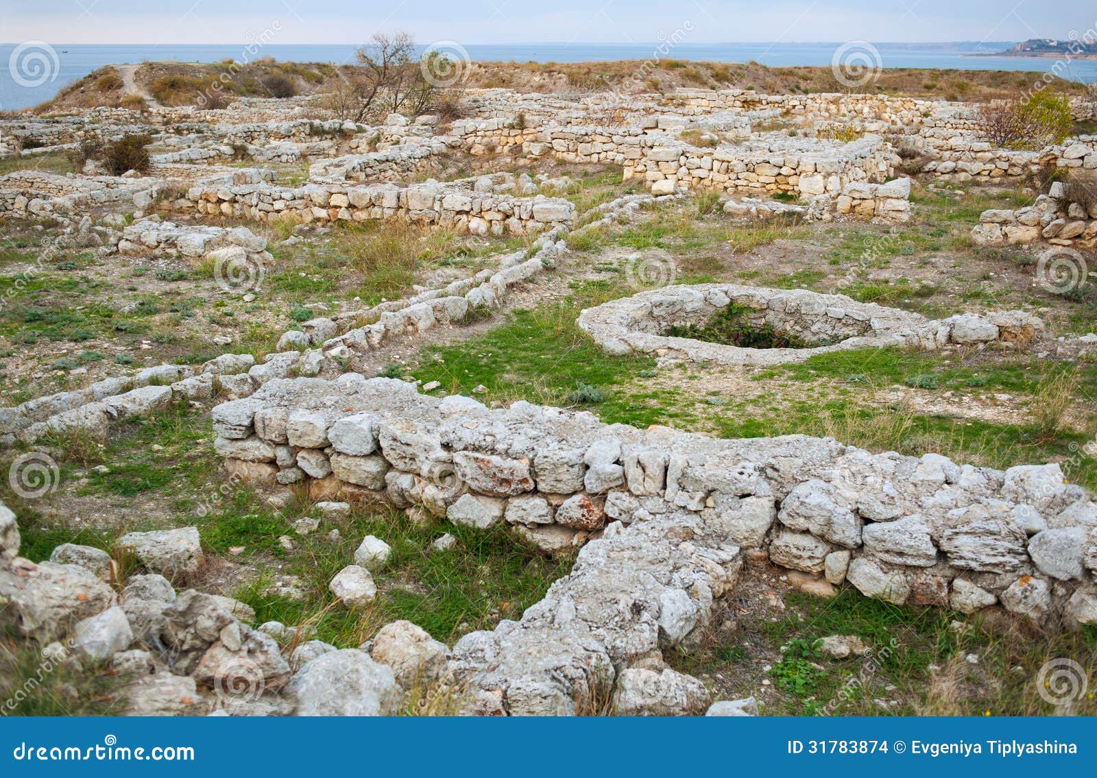 The ruins of Chersonesos stock photo. Image of blue, empire - 31783874