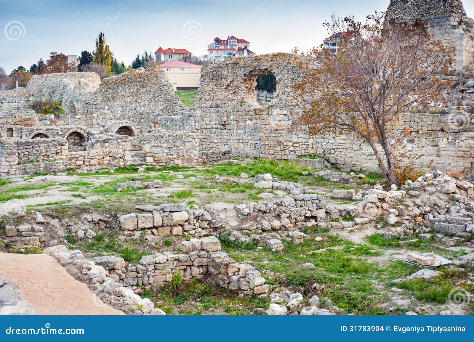 The ruins of Chersonesos stock photo. Image of architecture - 31783904