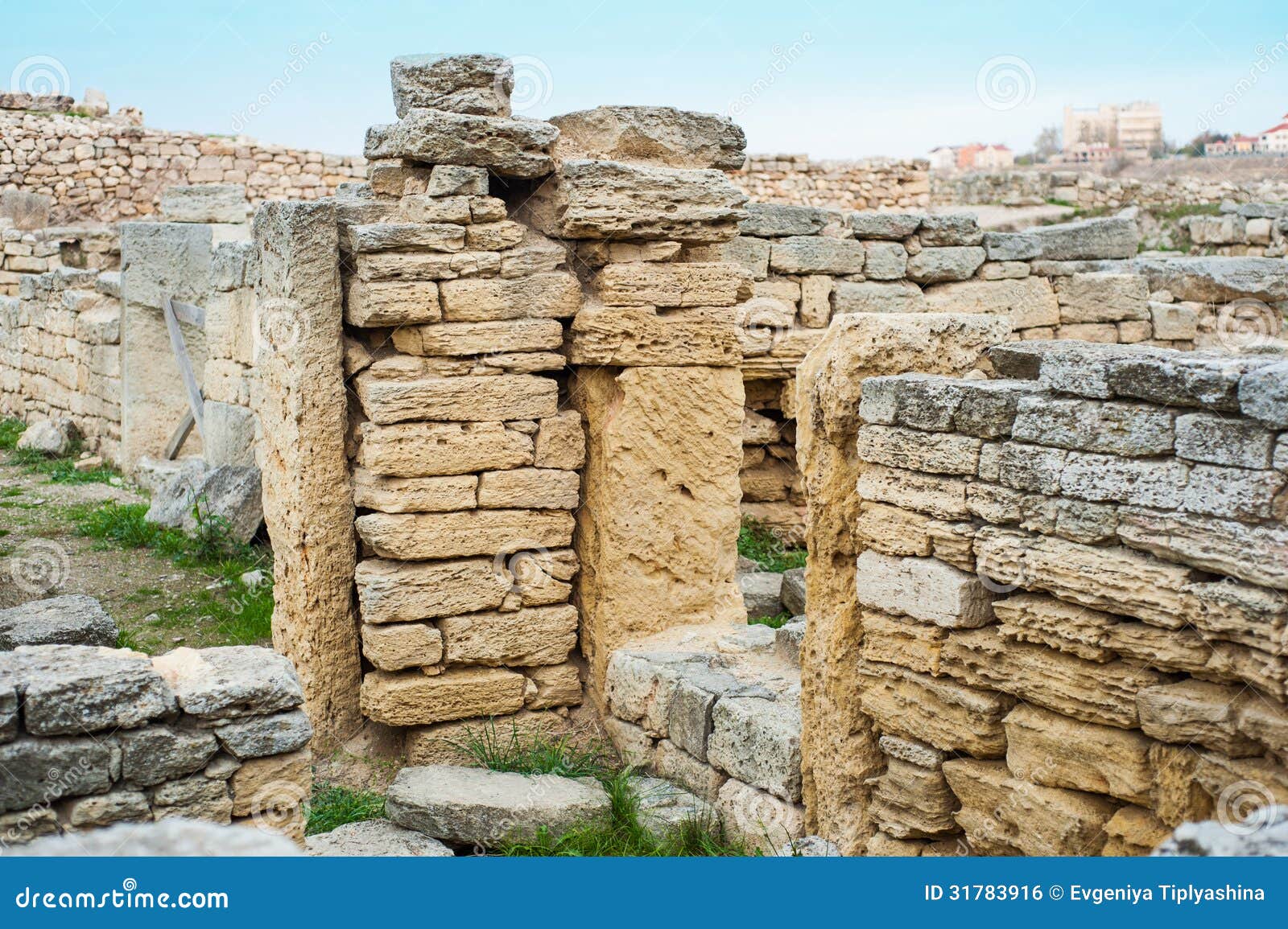 The ruins of Chersonesos stock photo. Image of greenwich - 31783916