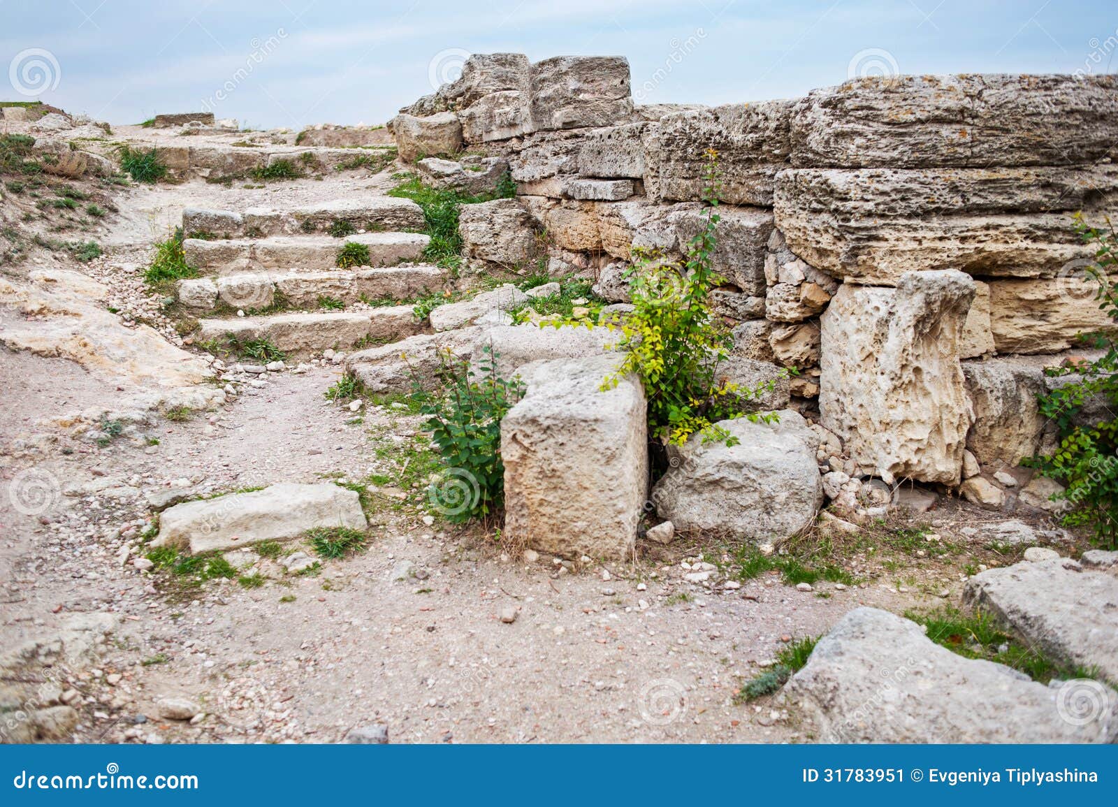 The ruins of Chersonesos stock image. Image of ancient - 31783951