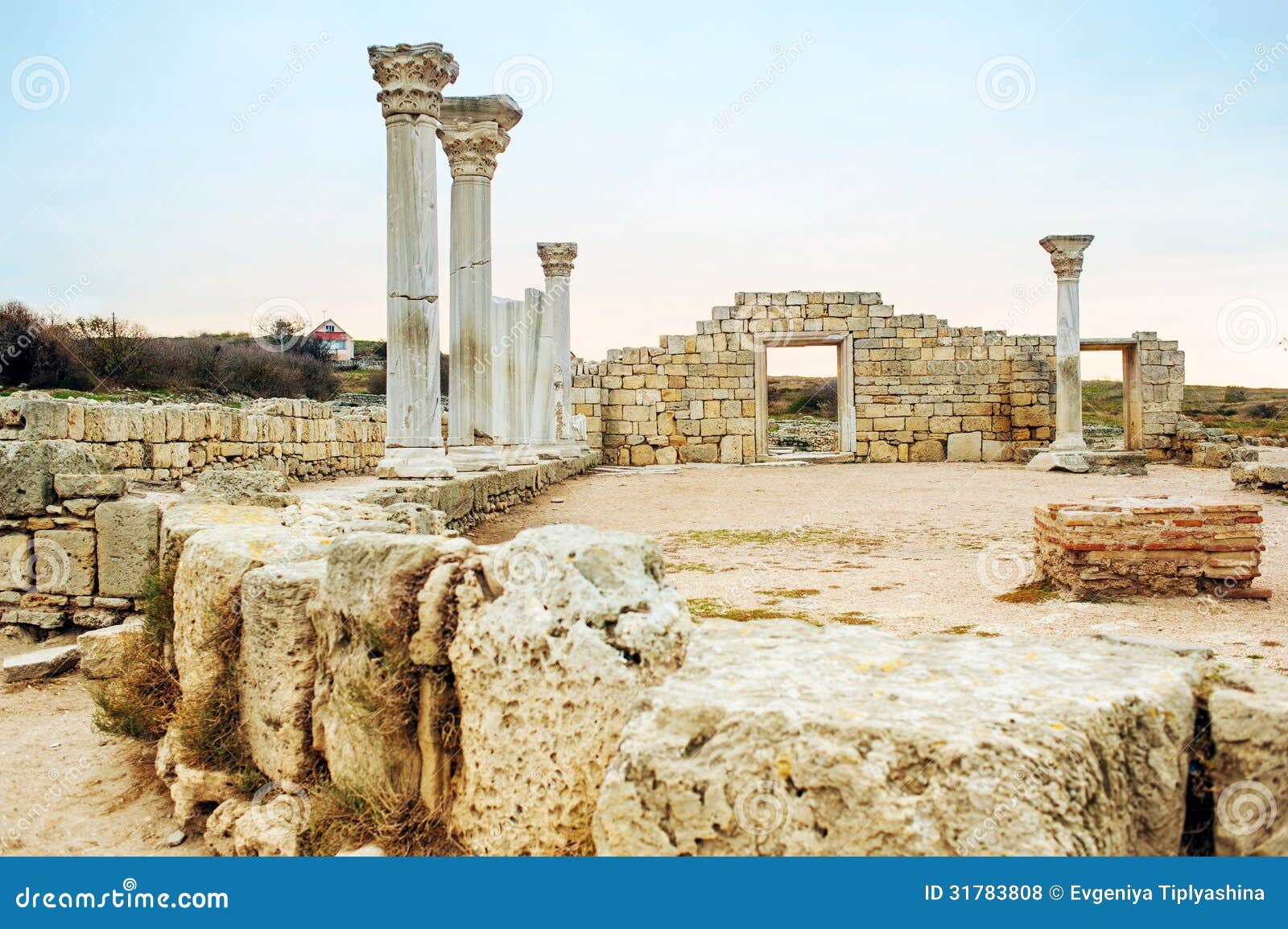 The ruins of Chersonesos stock photo. Image of ancient - 31783808