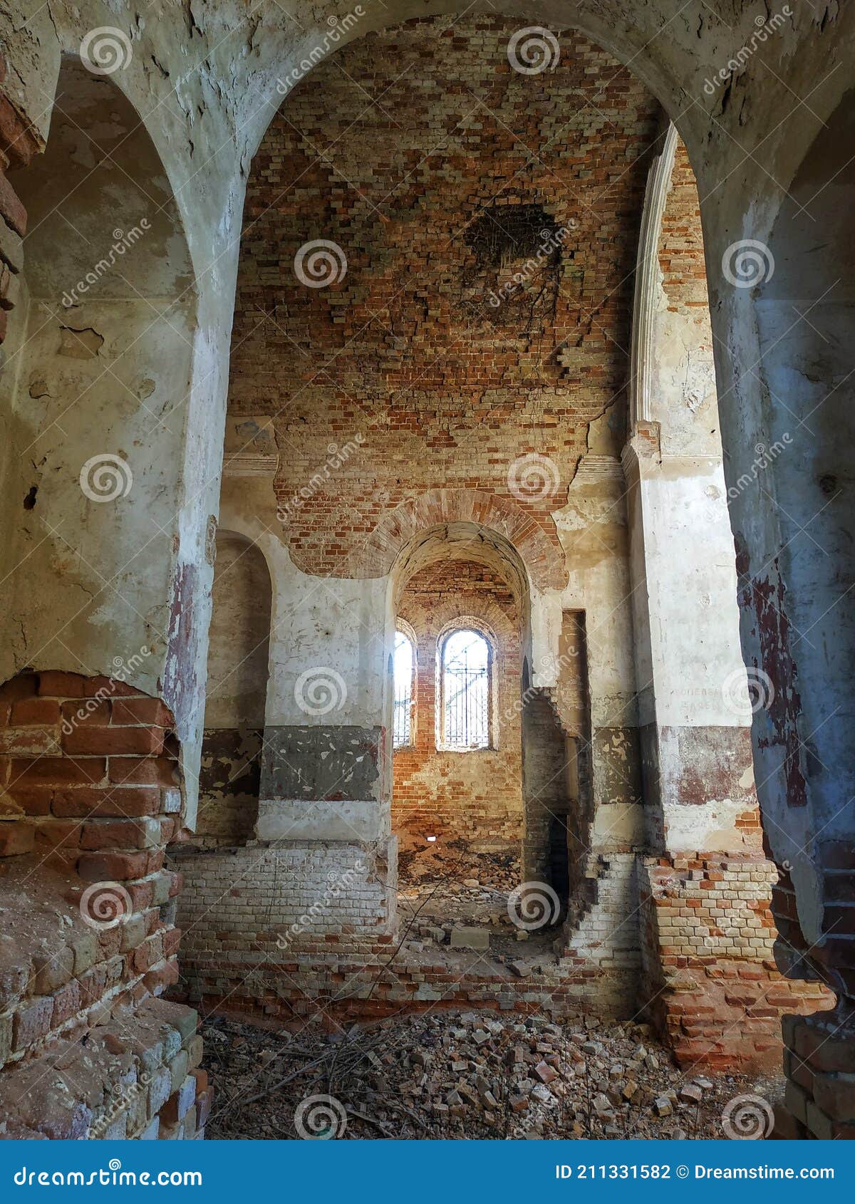 Ruins of a Church Built in 1821. Stock Photo - Image of building ...