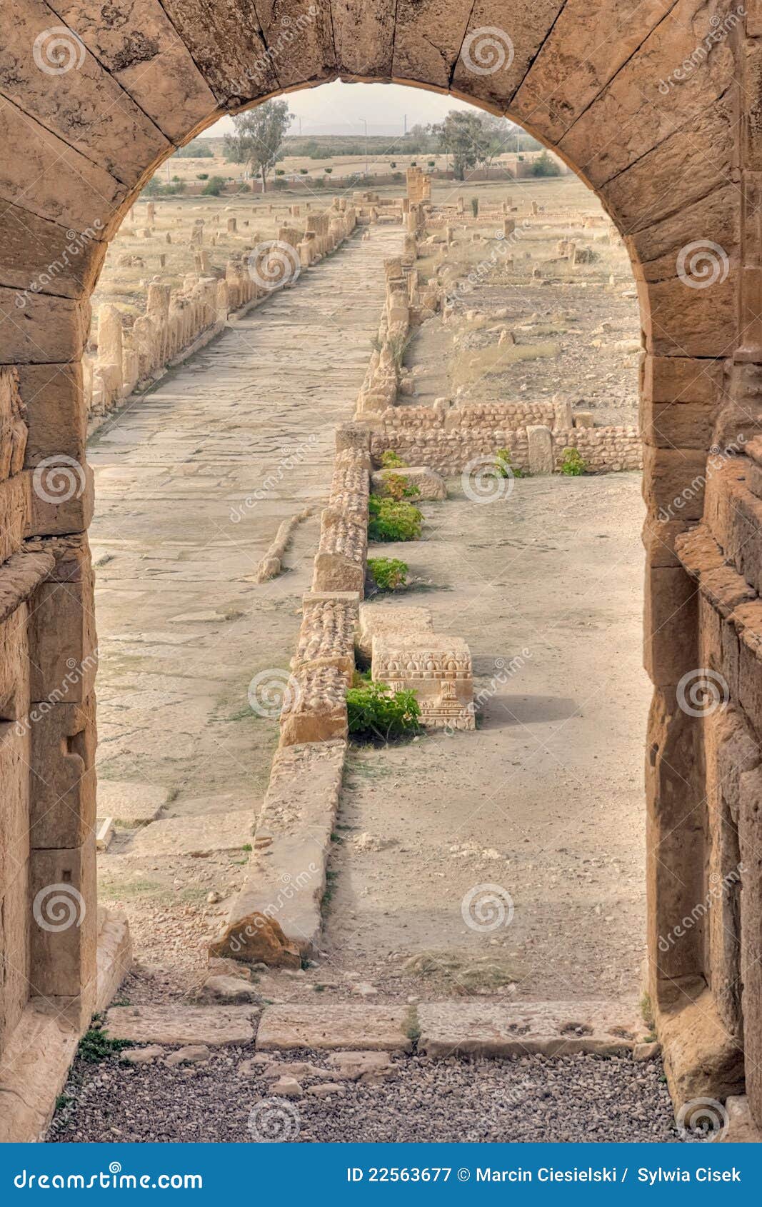 Ruins of the City of Sbeitla Stock Image - Image of ancient, sbeitla ...