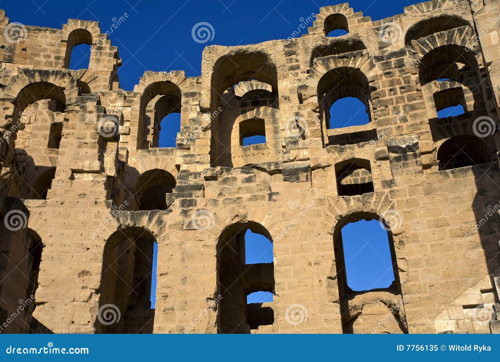 Ruins of colosseum stock image. Image of building, marble - 7756135