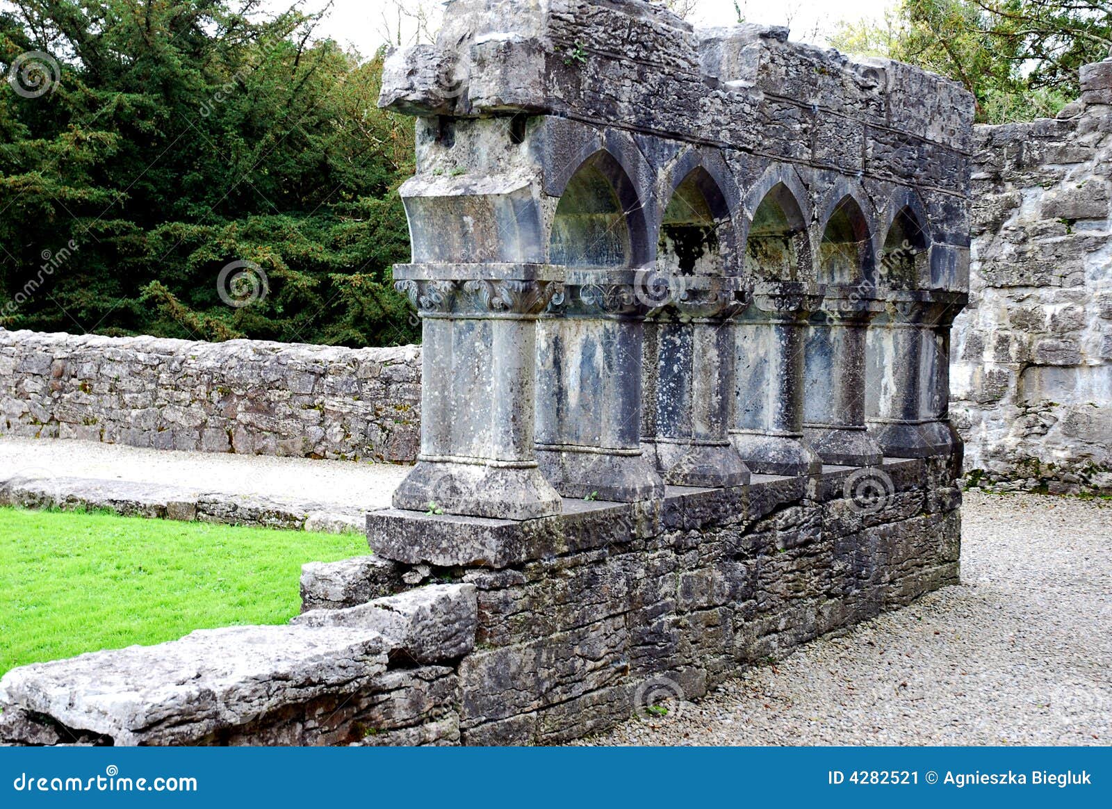 Ruins of Cong Castle, Ireland Stock Image - Image of gray, ruins: 4282521