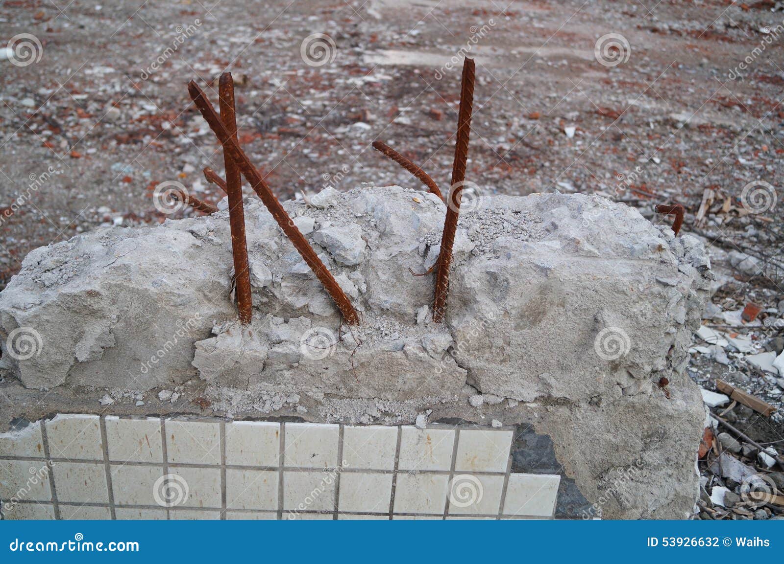 The Ruins of the Construction Site Stock Photo - Image of rusty ...